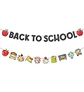 Amazon.com: 72 x 44 Inch Welcome Back to School Banner - First Day of ...