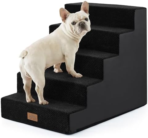Amazon.com : COZY KISS Dog Stairs for Small Dogs 5-Step, 19.7" Extra ...