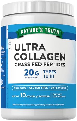 Amazon.com: Nature's Truth Collagen Peptides Powder Unflavored | Grass ...