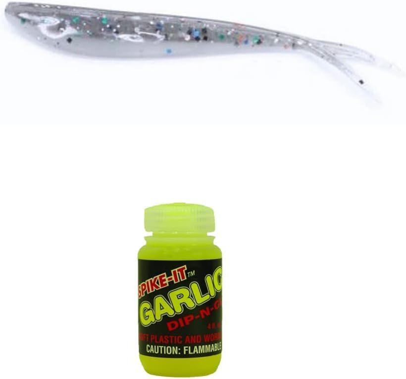 Amazon.com : Zoom Tiny Fluke-Pack of 20 (Bait Fish, 2.75-Inch) & Spike ...