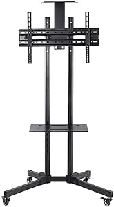 Amazon.co.jp: TV Stand, Home Commercial Display Dolly with Wheels ...