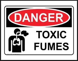 Danger Toxic Fumes Sticker: Amazon.com: Industrial & Scientific