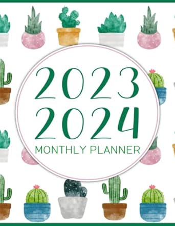 2023-2024 Monthly Planner: Simple 24 Months Schedule Organizer & Agenda ...