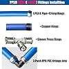 Amazon.com: WHK 30 Pack 1/2" PEX Fittings: 90 Degree Elbow, Barb Crimp ...