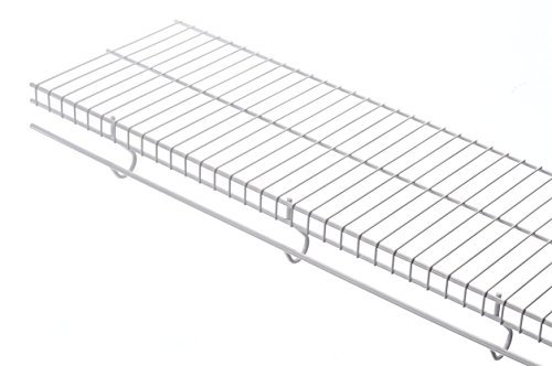 Rubbermaid Free-Sliding Wire Shelf, White, Adjustable Shelving with ...