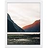 Amazon.com - 50x20 Frame White Solid Wood Picture Frame Includes UV ...
