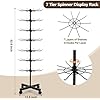 Amazon.com: Polmart 7-Tier Floor Spinner Display Rack, Black ...