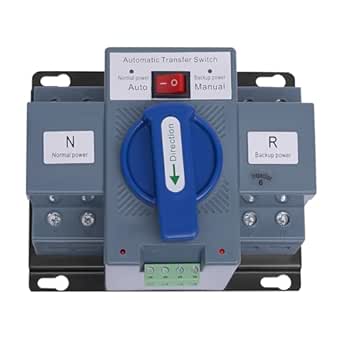 Amazon.com: 110V 63A 2P ATS Automatic Transfer Switch Dual Power Mini Power Generator Changeover ...