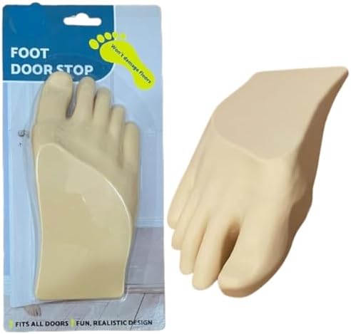 Amazon.com: Large Foot Shaped Door Stop - Door Prop Fun Gag Gift Door ...