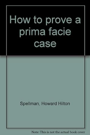 How to prove a prima facie case: Samuel and Balicer Simon Deutsch ...