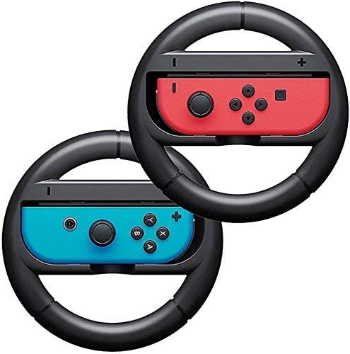 Lot de 2 Volants pour Manette Joy-Con Nintendo Switch NS. Noir 2 ...