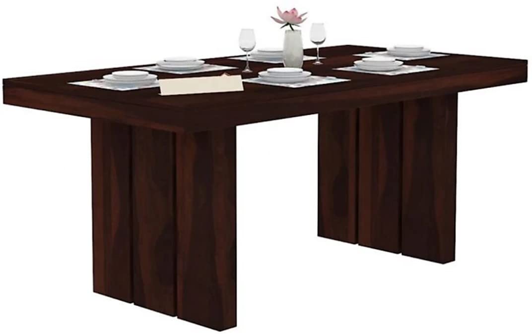 Koyal Handicraft Sheesham Wood 6 Seater Dining Table Only for Dining ...