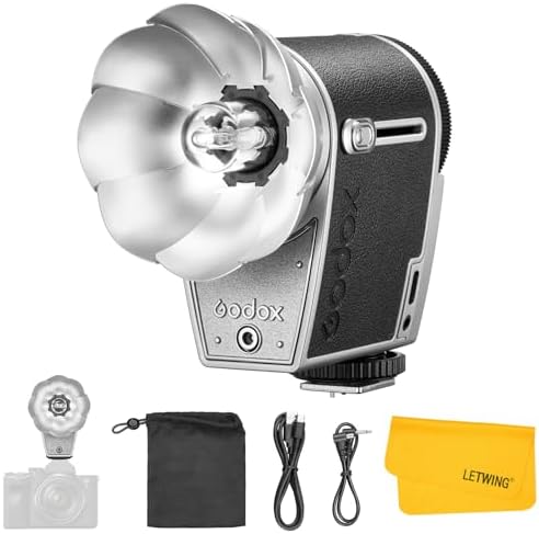 Amazon.com : Godox Lux Cadet Retro Camera Flash, GN10 with 7 Steps ...