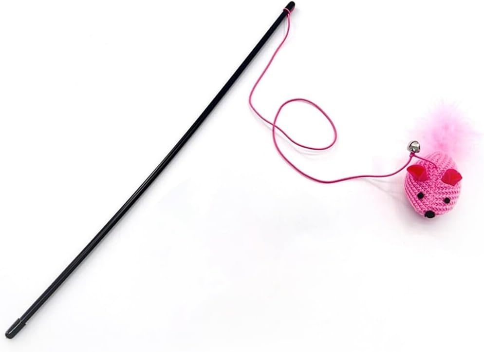 Amazon.com : Wand Toy for Cats - Interactive Teaser with Elastic Cord ...