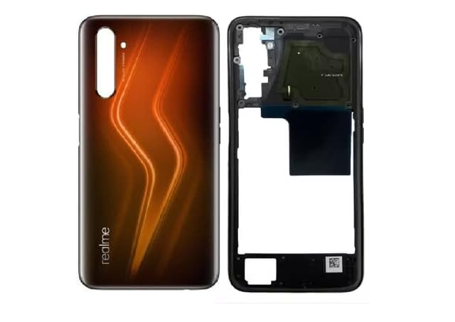 REOTEL Back Panel for Realme 6 Pro - Lighting Orange (Middle Ring ...