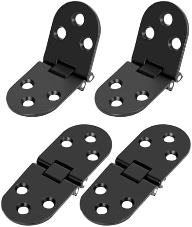 QWORK® 4 Pieces Folding Flip Hinges 180 Degree Hinges, Drop Down Hinges ...
