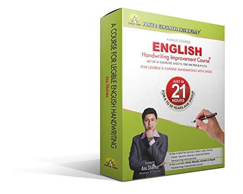English Handwriting Improvement Course Practice books kit for Cursive ...