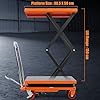 Amazon.com: JustSmart Double Scissor Hydraulic Lift Table Cart 770 LBS Capacity 59" Height ...