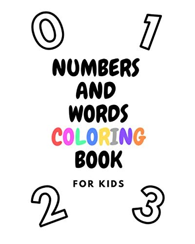 Numbers and Words Coloring Book: Fun with Letters, Shapes, Colors, and ...