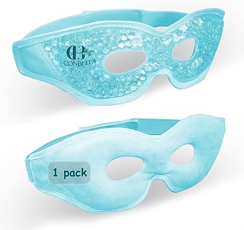 Amazon.com: CONBELLA Gel Eye Mask with Eye Holes, Reusable Hot Cold ...