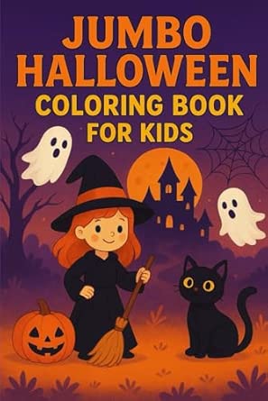 JUMBO HALLOWEEN COLORING BOOK FOR KIDS: W, KAMIL: 9798270019020: Books ...