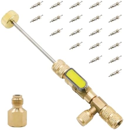 Amazon.com: Valve Core Remover Installer Tool, with Dual Size SAE 1/4 ...