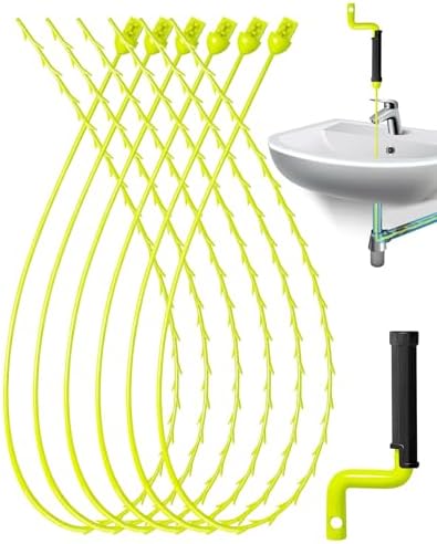 30inch Drain Clog Remover - 6 Pack Snake Cleaning Tools for Kitchen ...