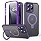 Amazon.com: SKYLMW for iPhone 15 Pro Max Case with Invisible Magnetic Stand, Compatible with Mag ...