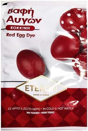Amazon.com : Red Egg Dye for Greek Orthodox Traditional Easter - Food ...
