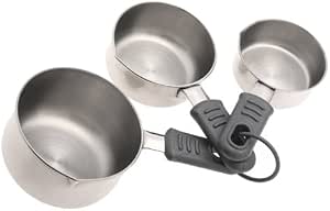 Amazon.com: Farberware Millennium Stainless Steel 3-Piece Measuring Cup ...