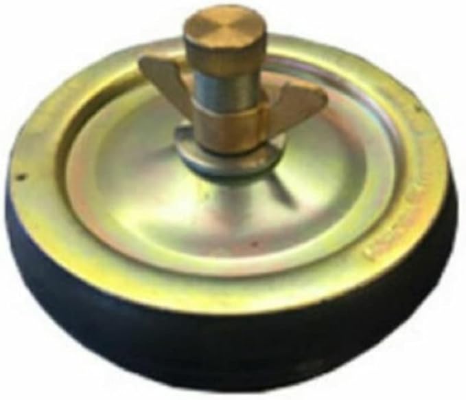 Horobin 4" 110mm Steel Drain Test Plug with Brass Cap : Amazon.co.uk ...