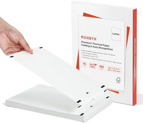 Amazon.com : Zoolion Continuous Thermal Paper, Thermal Printer Paper 8. ...