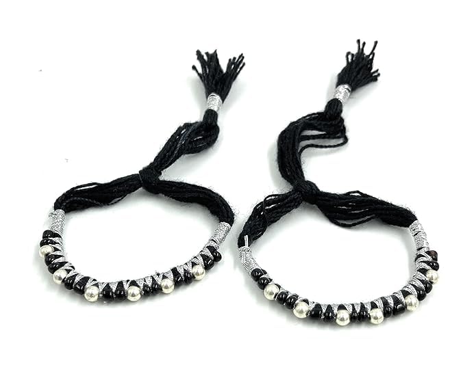 Traditional hand made Nazariya, bracelet with black thread, also known ...
