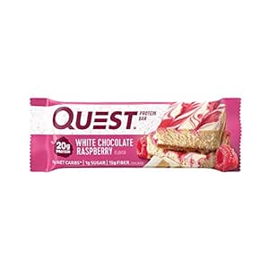 Amazon.com: Quest Nutrition Protein Bar, White Chocolate Raspberry, 20g ...