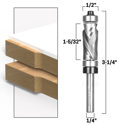 YONICO Flush Trim Router Bits Pattern Bit Compression Ultra-Performance ...