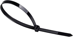 Amazon.com: Nylon Cable Ties Self Locking Plastic Loop Wire Black 4x200 ...