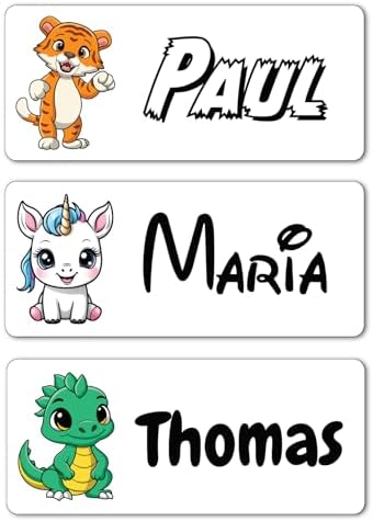 120 Washable and Personalised Name Labels for School Supplies - No-Iron ...