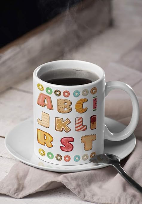 Buy Alphabets Theme 320 ml Coffee Mug | ABCD Theme Birthday Party ...