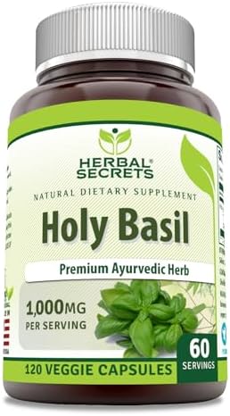 Amazon.com: Carlyle Holy Basil Capsules 1600 mg | 200 Count | Tulsi ...