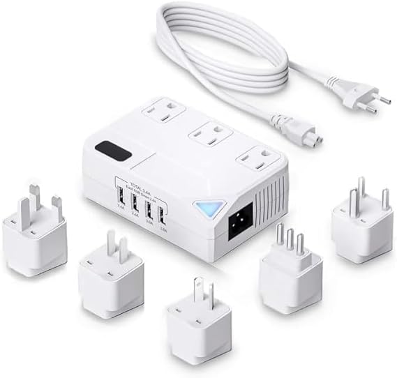 Amazon.com: 250W Conversion Plug, International Travel Converter with 4 ...