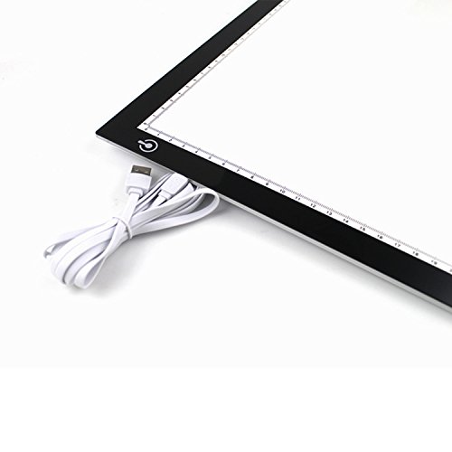 HUION L4S Light Pad Lichttafel, traploos instelbare lichtbak ...