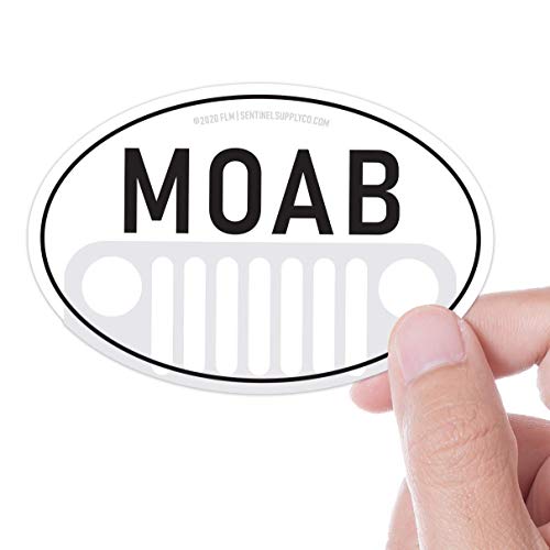 Amazon.com: Moab Offroad White Oval Sticker - Arches National Park Moab ...