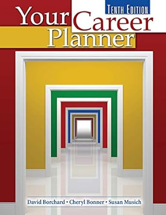 Your Career Planner : David Borchard (author), Cheryl L Bonner (author ...