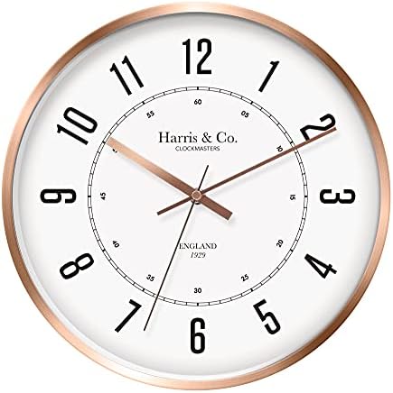 Amazon.com: HARRIS & CO. CLOCKMASTERS ( 13 inch Premium Luxury Metal ...