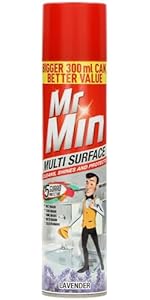 Mr Min 300ml Multi Surface Cleaner, Furniture Polish, Pot Pourri, Value ...