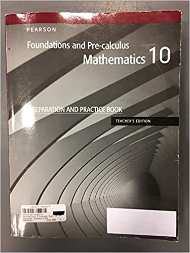 Foundations and Pre-calculus Mathematics 10 Workbook Teacher's Edition ...
