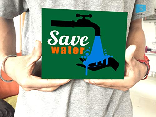 Buy SIGN EVER Save Water Sign Boards For School Office Collage Factory ...
