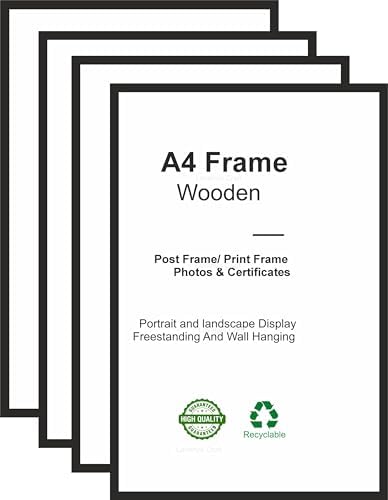 AG CRAFTS Photo Frame A4 Size For Wall Picture Frame For Home and ...