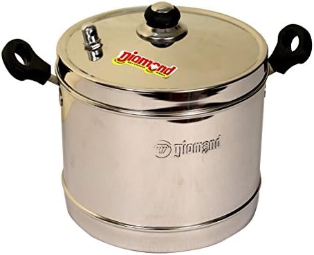 Diamond Pearl Idli Cooker / Steamer 20 Idlis ( 4 Plates ) (Heavy Gauge ...
