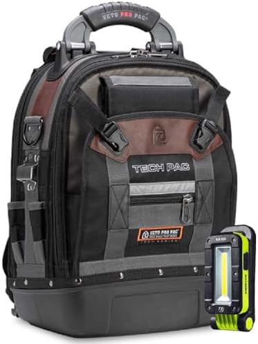 Pro Pac Tech Pac Technician Large 25L Tool Bag with 500 Lumen ...
